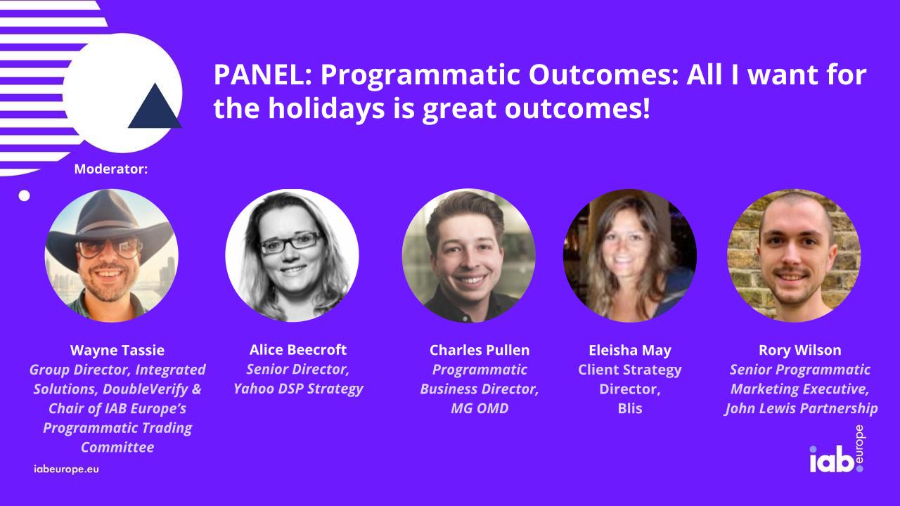 [Watch on Demand] IAB Europe's Programmatic Outcomes: All I want for ...